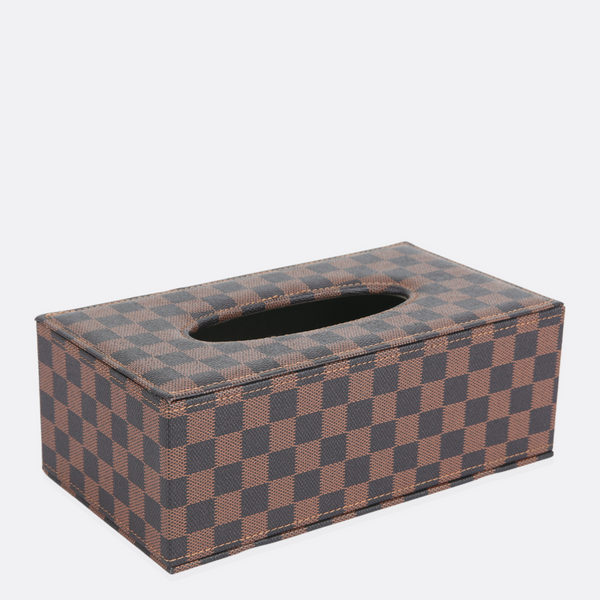 Checkered Tissue Box - Homeobsession