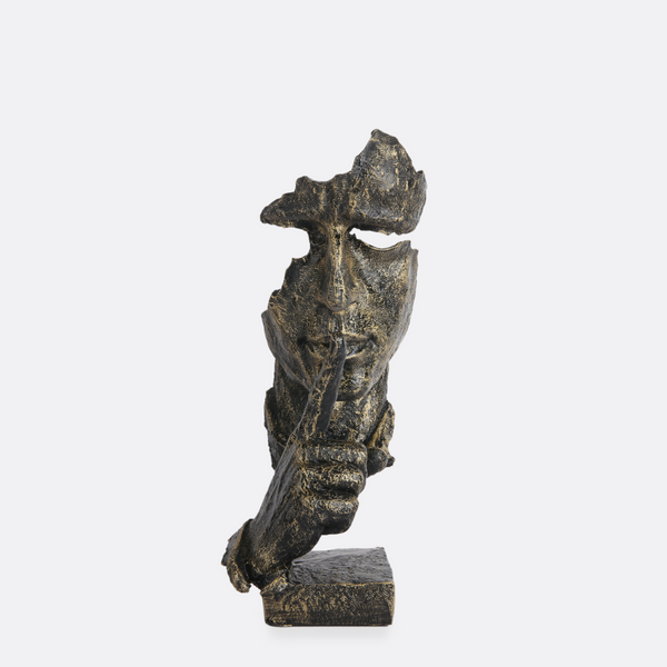 Paused Face Sculpture - Homeobsession